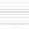 Blank Music Sheet – Landscape – A4 and US Letter Sizes [2 pages ...